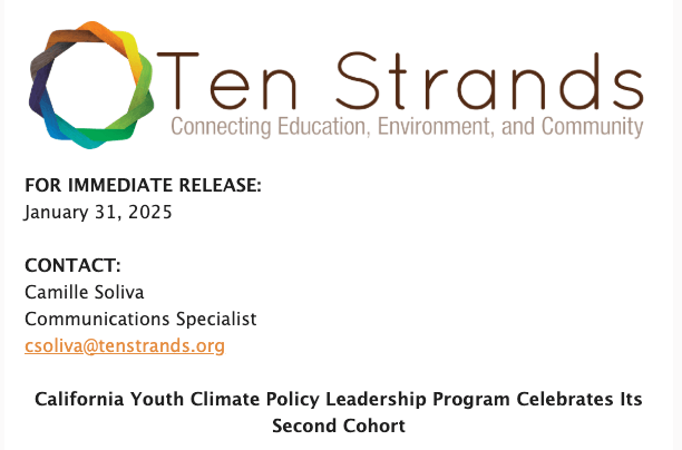California Youth Climate Policy Leadership Program Celebrates Its ...